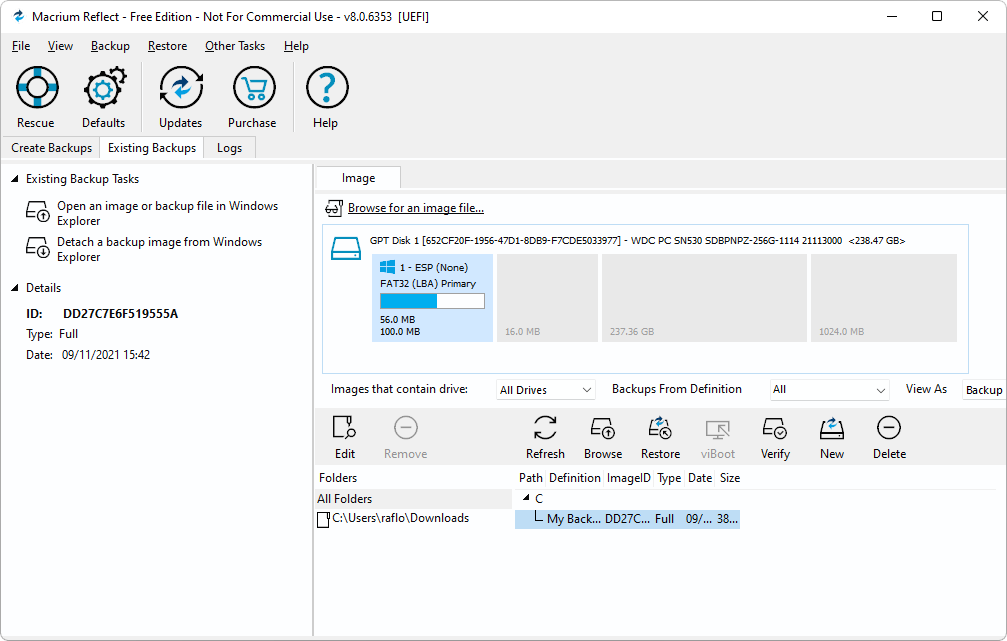 Macrium Reflect: Free Edition para Windows Download