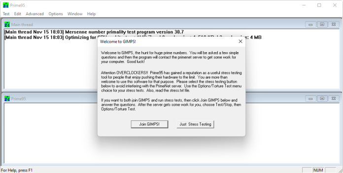 Prime95 para Windows Download