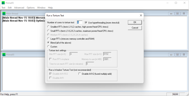 Prime95 para Windows Download - Baixesoft