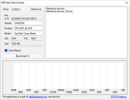 USB Flash Benchmark para Windows Download