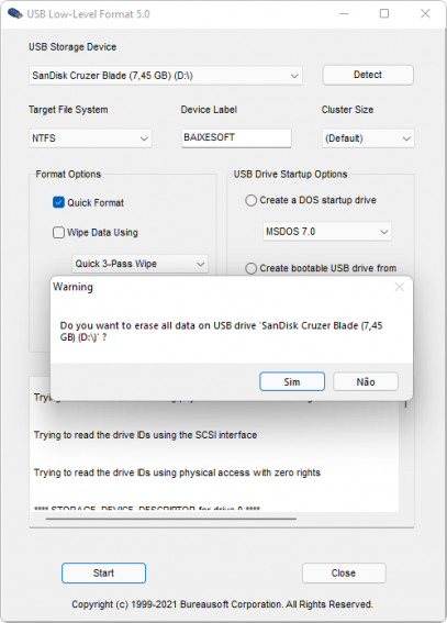 USB Low-Level Format para Windows Download
