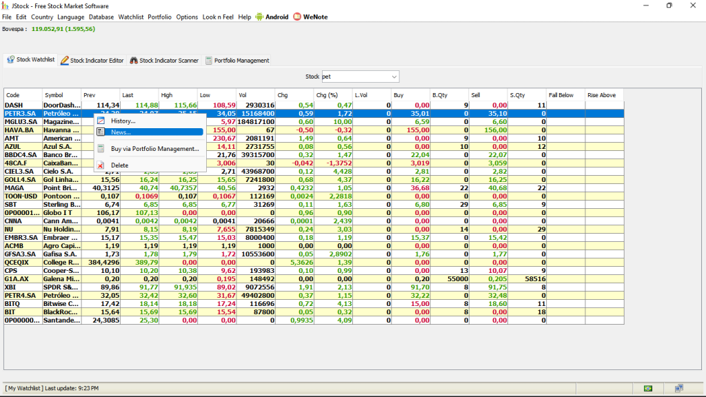 JStock para Windows Download