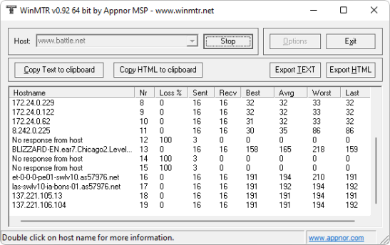 WinMTR para Windows Download