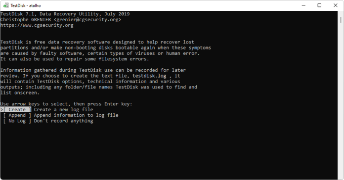 TestDisk para Windows Download