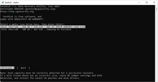 TestDisk para Windows Download
