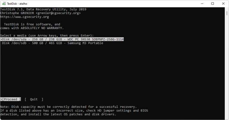TestDisk para Windows Download
