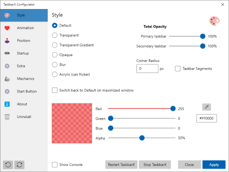 TaskbarX para Windows Download - Baixesoft