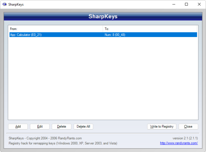 SharpKeys para Windows Download
