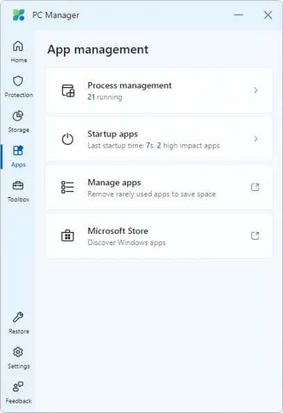Microsoft PC Manager para Windows Download - Baixesoft